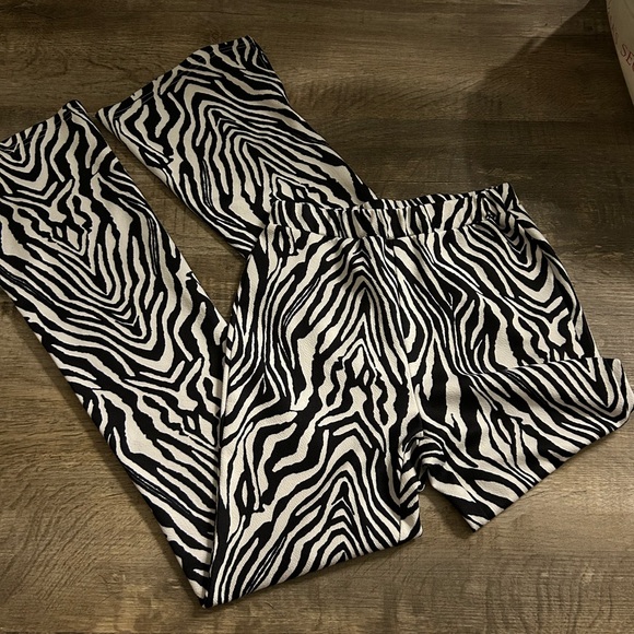 SHEIN | Pants & Jumpsuits | Zebra Flare Pants | Poshmark